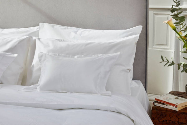 White Boudoir Pillowcase | White Organic 40 x 30cm Oxford Pillowcase ...